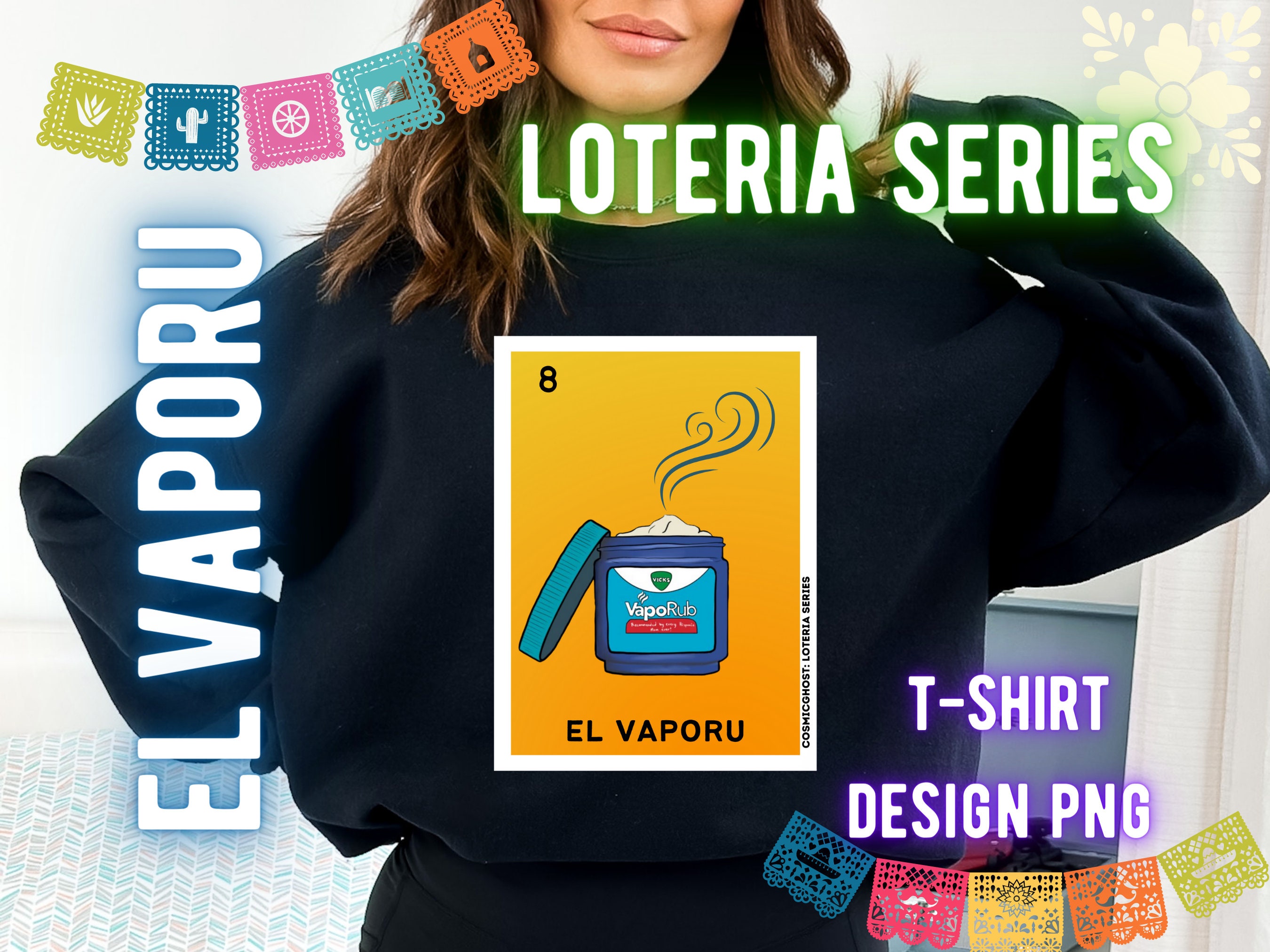 El Vaporu - La Loteria PNG - Vapor Rub - Vix - Loteria Card Design PNG ...