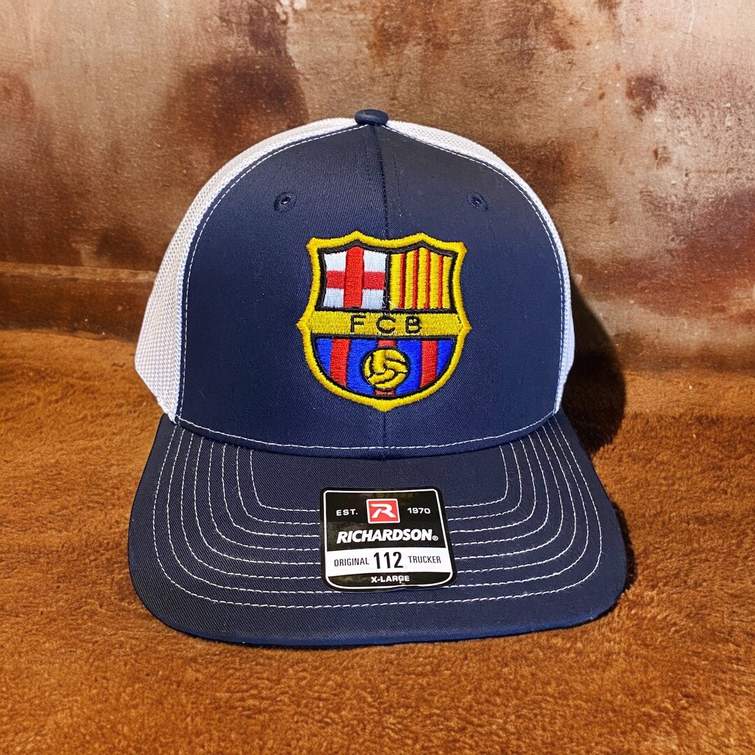 Fc Barcelona | Cap | Trucker Hat | Embroidery | Soccer - Etsy