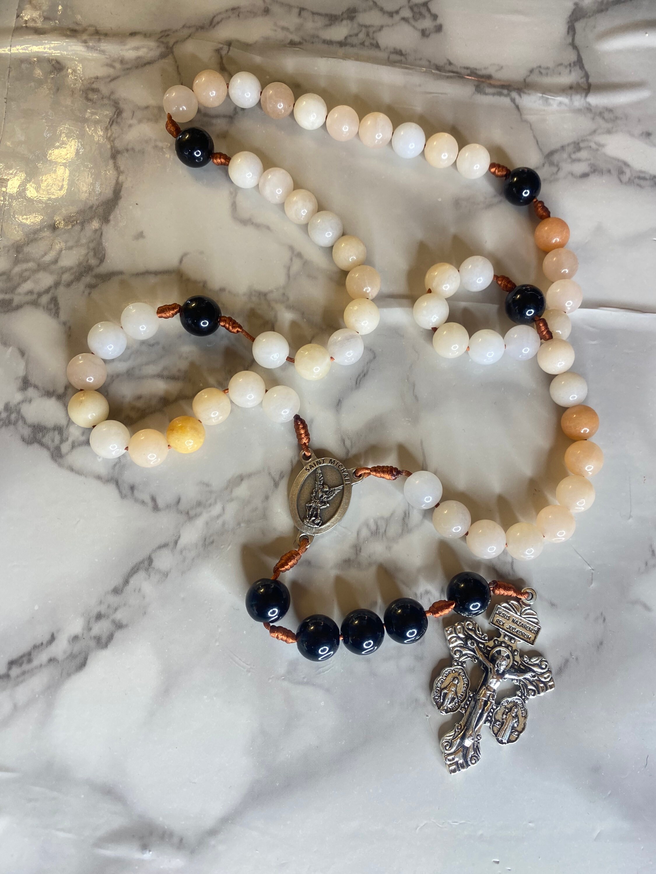 Saint Michael Rosary Miraculous Medal Pardon Rosary Rosary Handmade ...