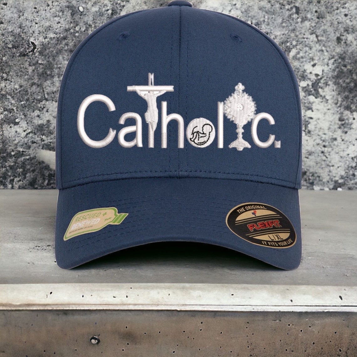 Catholic Embroidered Hat - Etsy