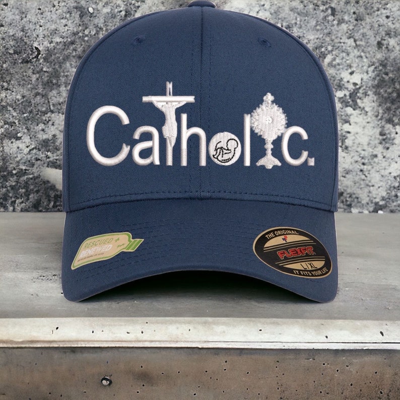Catholic Embroidered Hat - Etsy