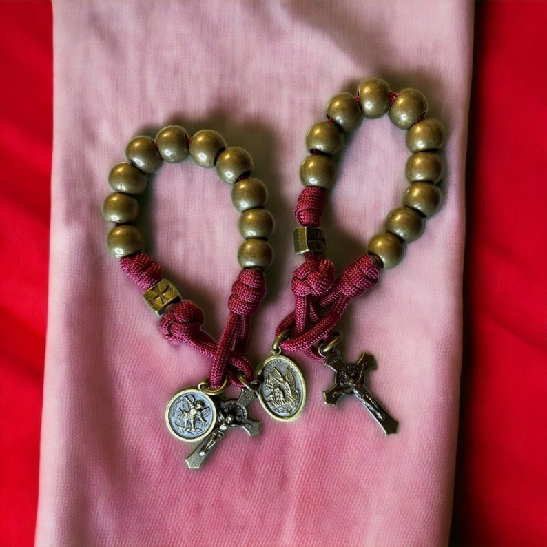 One Decade Rosary |saint Michael |saint Benedict - Etsy
