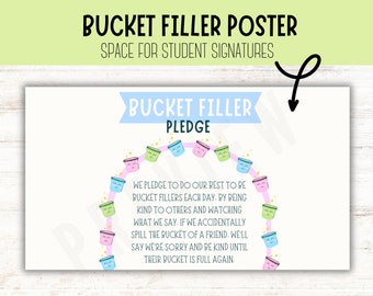Bucket Filler Bulletin Board- Bucket Filler Activities -bucket Filler ...