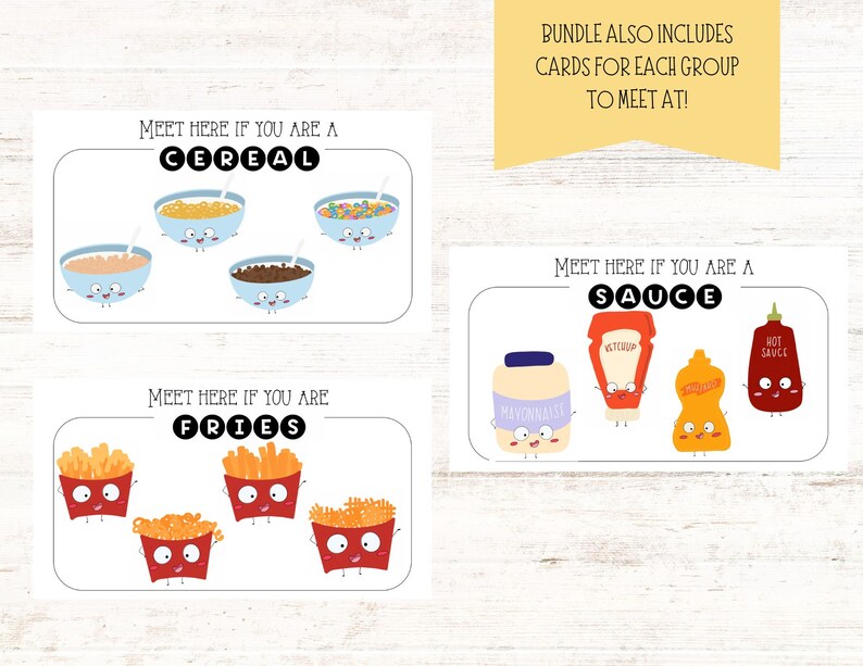 INSTANT DOWNLOAD Classroom Partner and Group Work Cards, Partner Cards ...