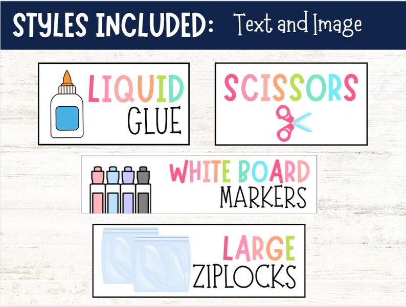 Editable Classroom Supply Labels, Student Supply Organization, Labels ...