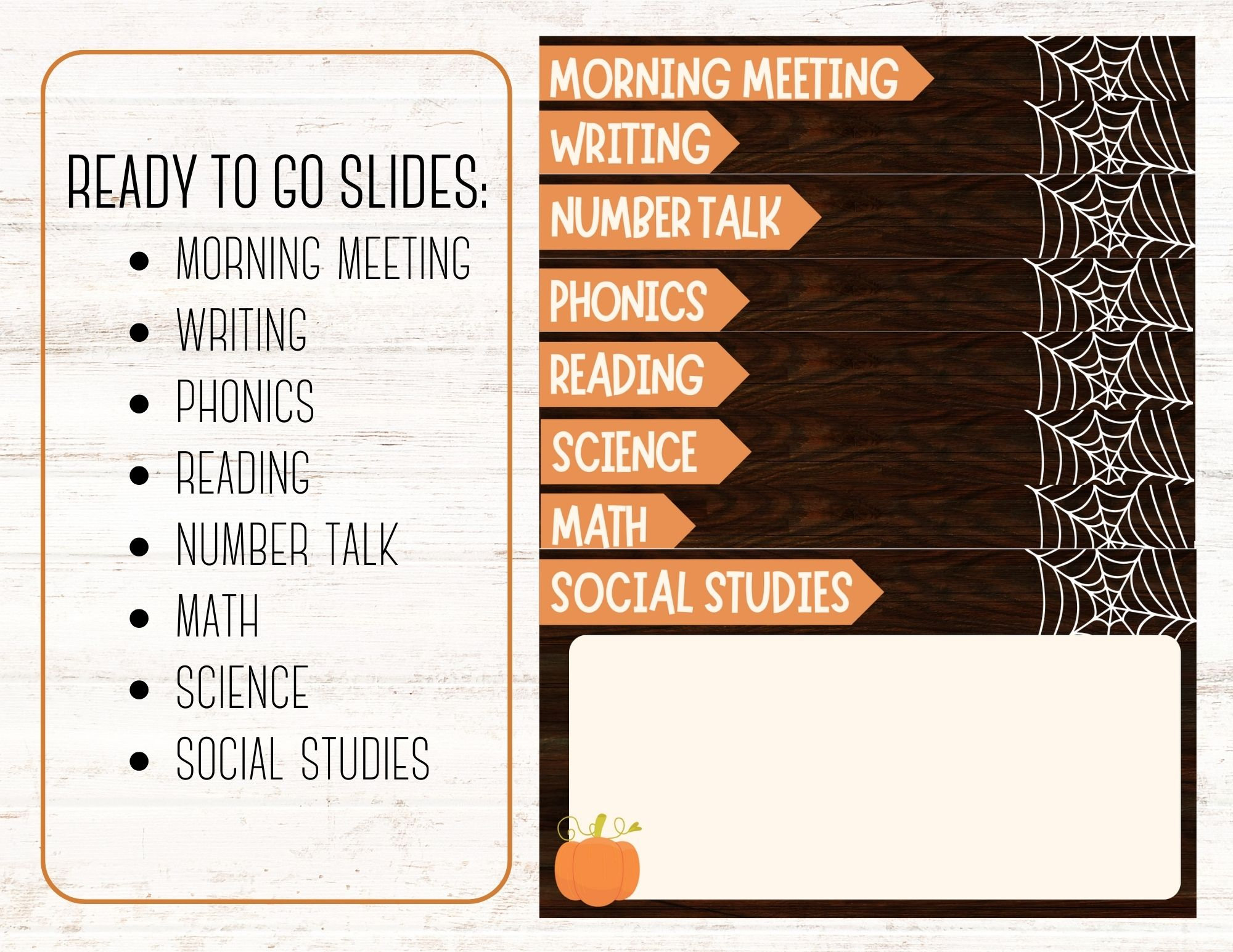 Editable October Classroom Daily Powerpoint Slides, Fall Theme Slides ...