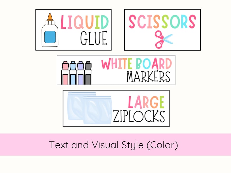Editable Classroom Supply Labels, Student Supply Organization, Labels ...