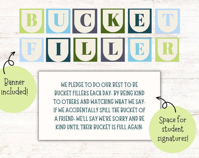 Bucket Filler Bulletin Board- Bucket Filler Activities -bucket Filler ...