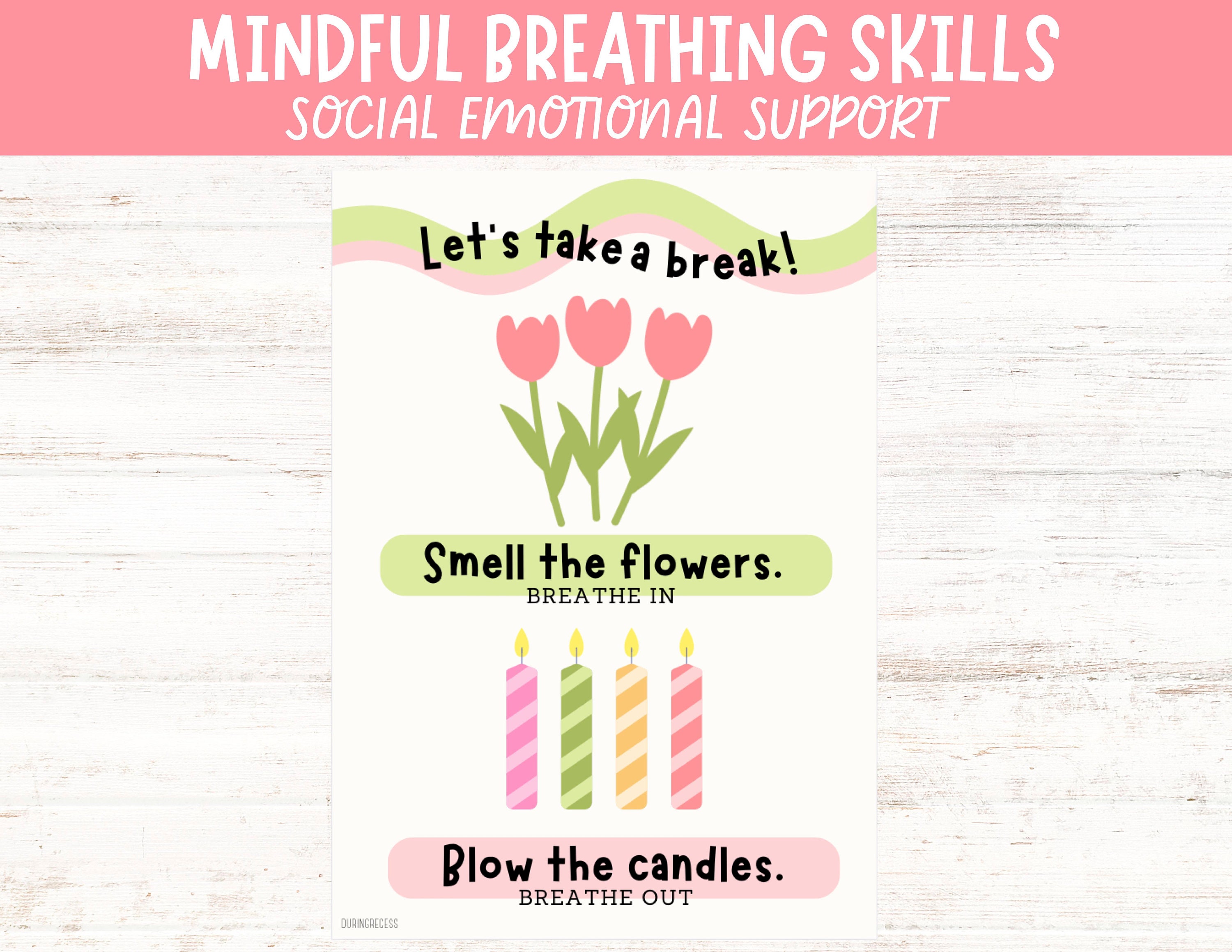 PRINTABLE Breathing Skills, Social Emotional Learning, Calm Down Corner ...