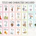 Children's Book Character Alphabet Posters, Age Appropriate Font ...