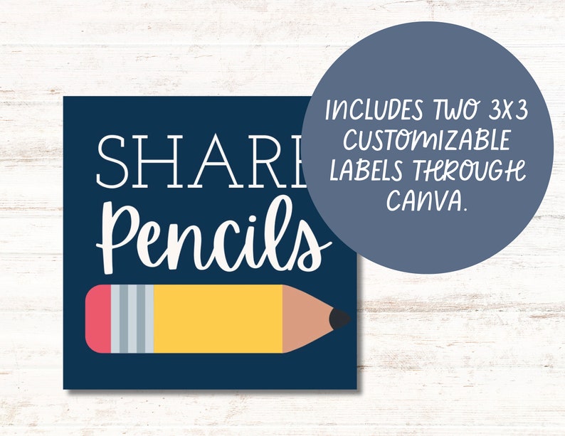 EDITABLE Classroom Pencil Management, Class Labels, Sharp and Dull ...