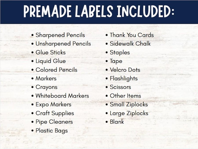 Editable Classroom Supply Labels, Student Supply Organization, Labels ...