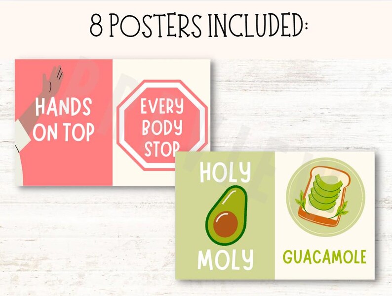 Classroom Attention Getter Posters, Class Callbacks, Attention Grabbers ...