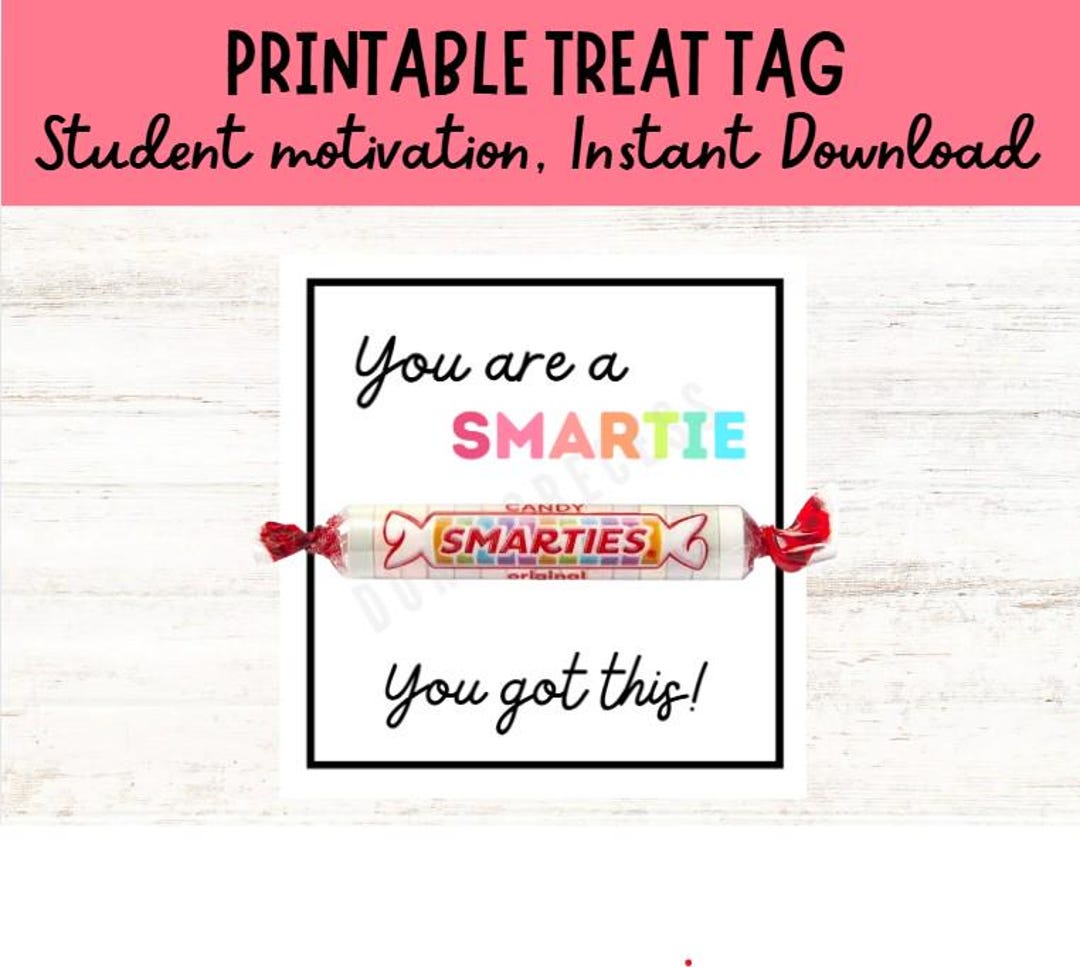 PRINTABLE Student Motivation Treat Tag, State Testing Motivation ...