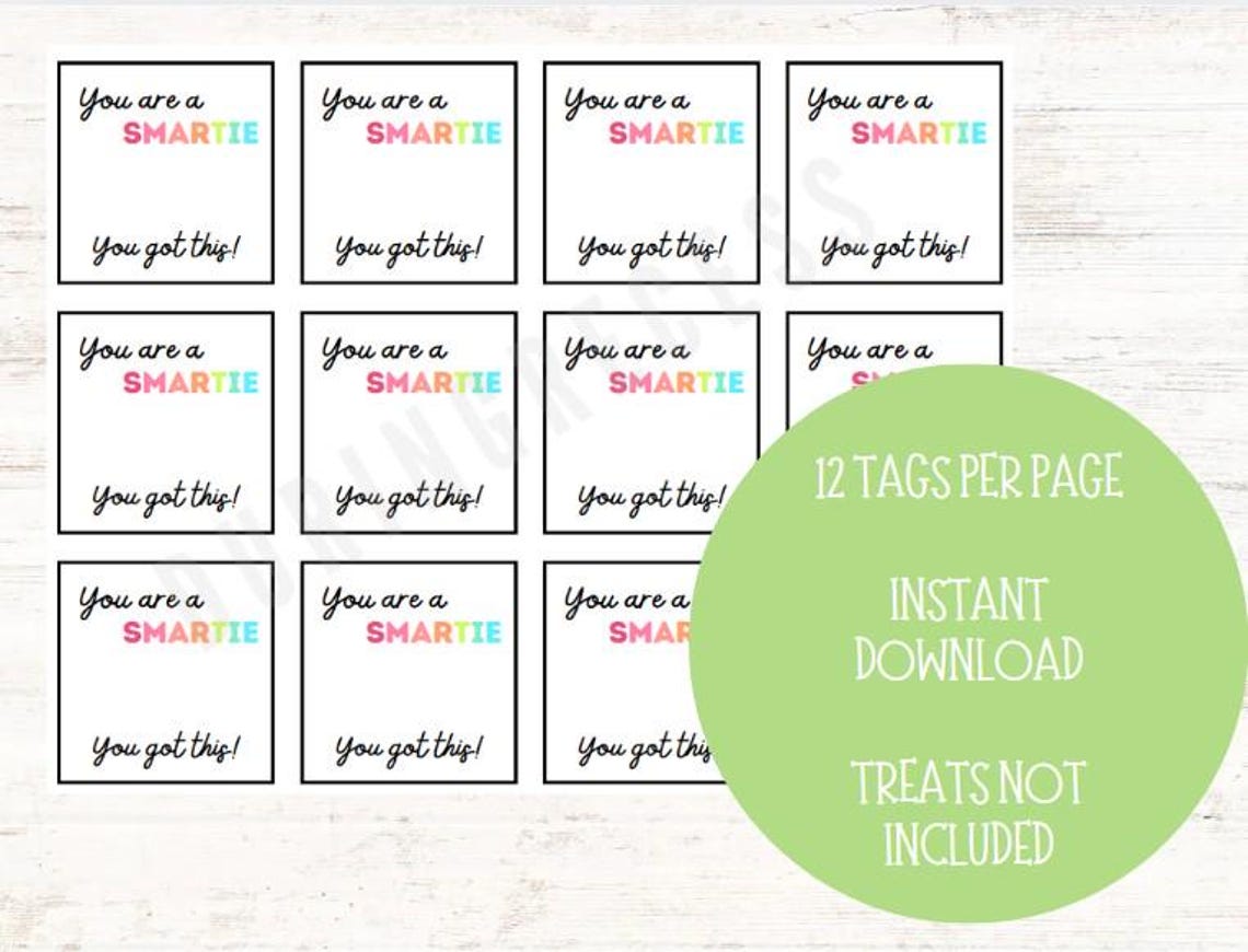 PRINTABLE Student Motivation Treat Tag, State Testing Motivation ...