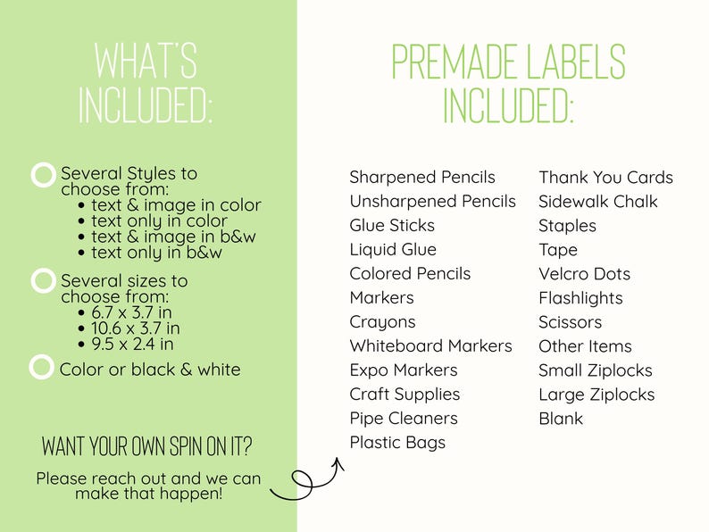 Editable Classroom Supply Labels, Student Supply Organization, Labels ...