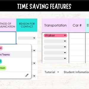 Digital Student Data Tracker for Teachers, Google Sheets Gradebook ...