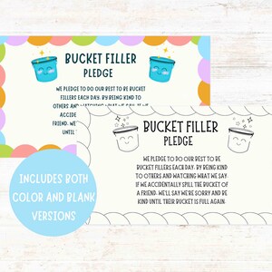 PRINTABLE Classroom Bucket Filler Poster, Classroom Decor, Uplifting ...