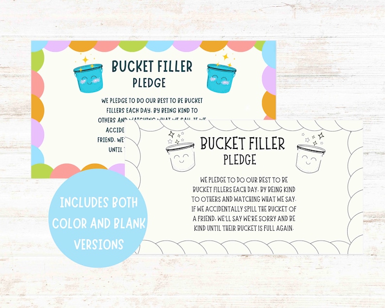 PRINTABLE Classroom Bucket Filler Poster, Classroom Decor, Uplifting ...