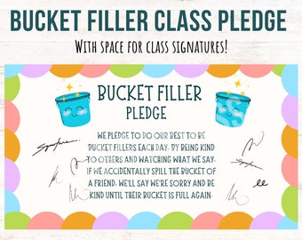 Classroom Bucket Filler Poster Classroom Decor Printable - Etsy