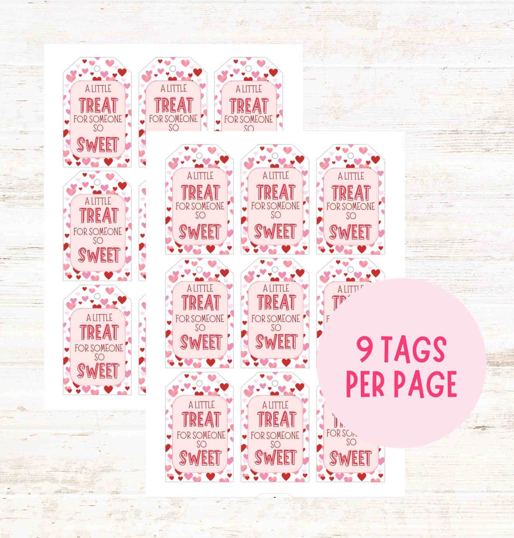 PRINTABLE Valentines Day Gift Tags, Valentines Student Gift Tags ...