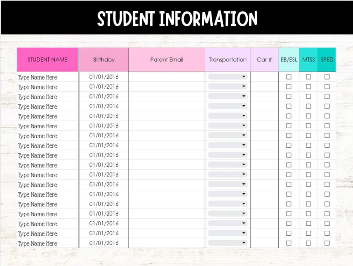 Digital Student Data Tracker for Teachers, Google Sheets Gradebook ...