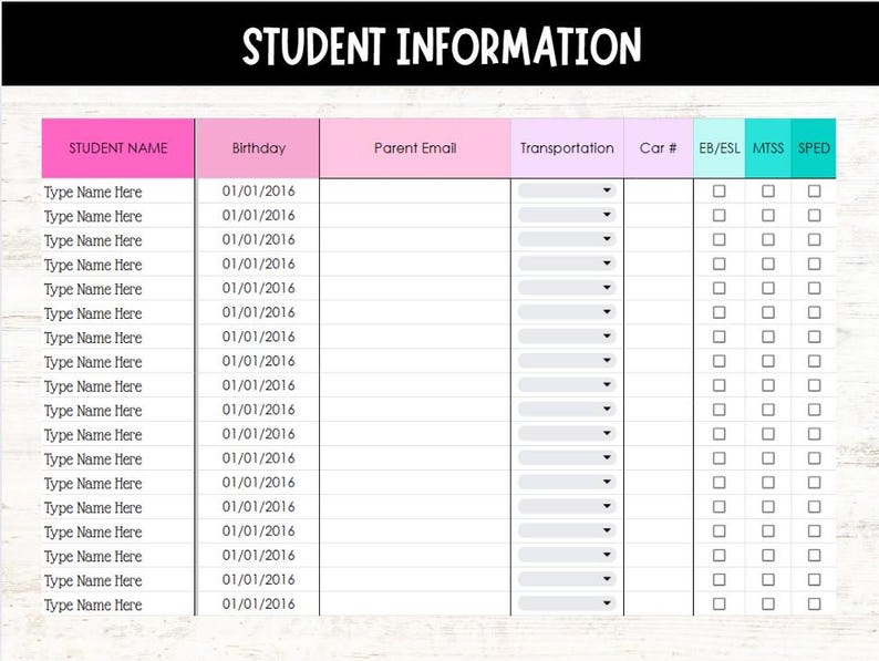 Digital Student Data Tracker for Teachers, Google Sheets Gradebook ...