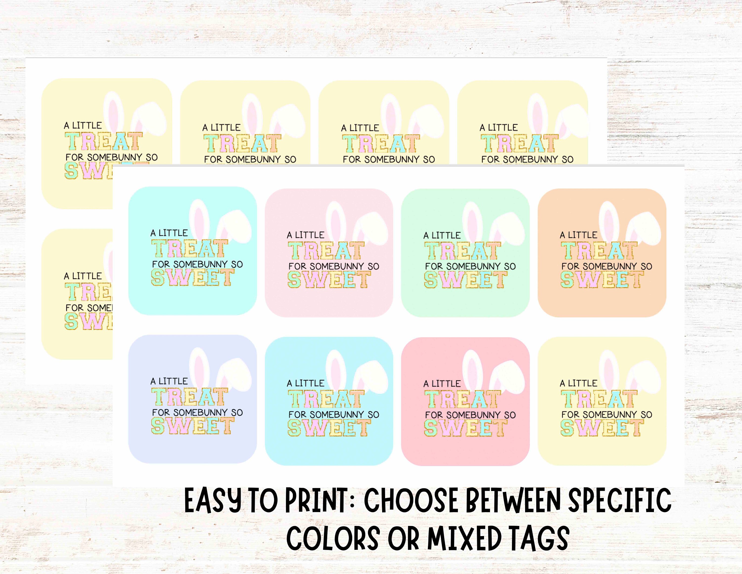 PRINTABLE Easter Gift Tags, Spring Gift Tags, A Little Treat for ...