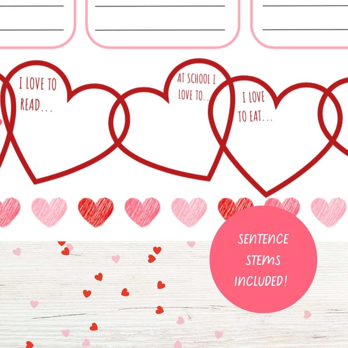 PRINTABLE Valentine's Worksheet, Elementary Valentine's Activity ...