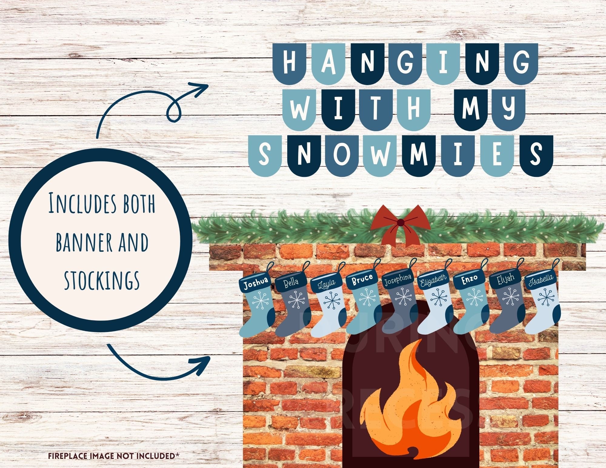 Editable Holiday Bulletin Board Kit, Christmas, Winter, Classroom Decor ...