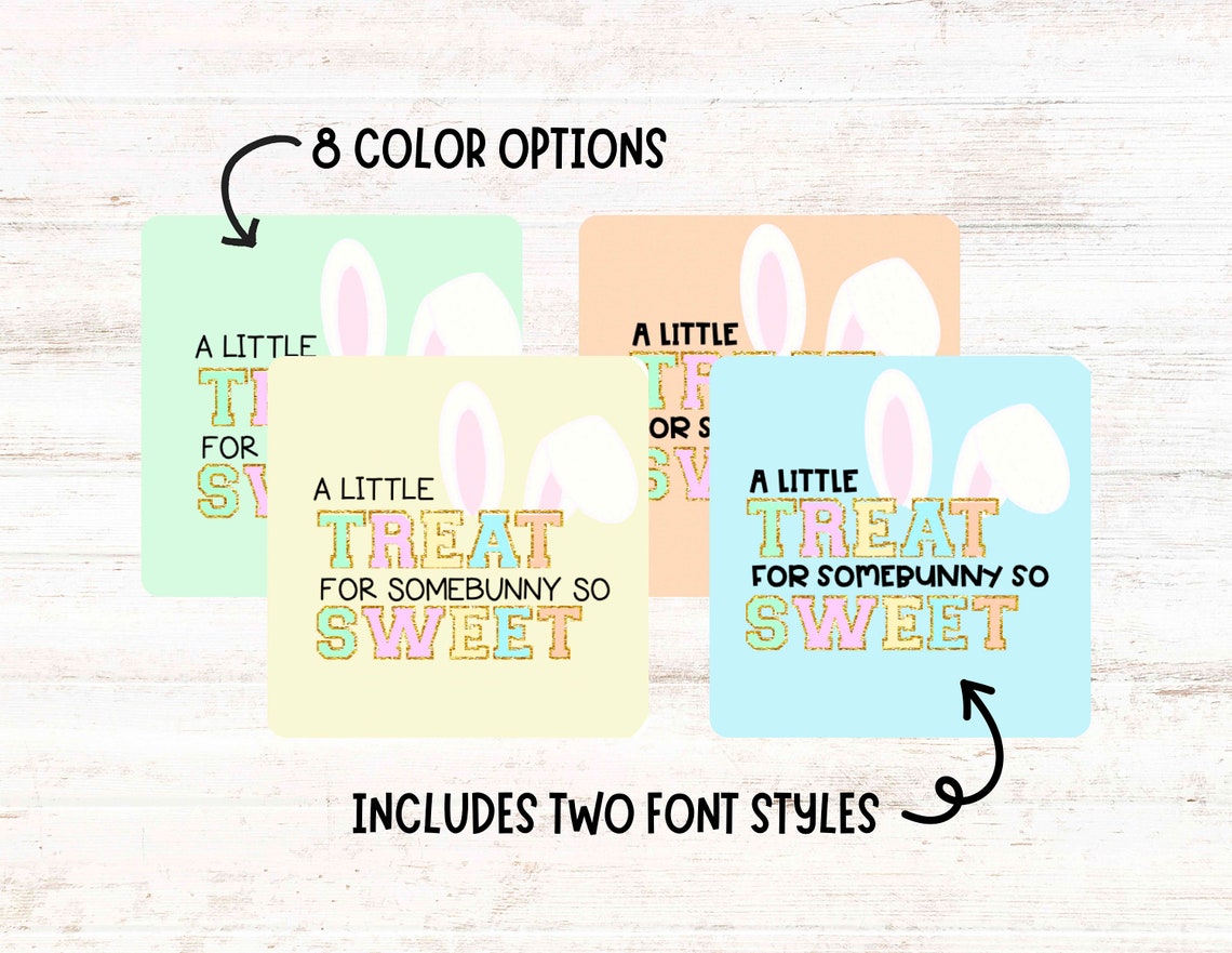 PRINTABLE Easter Gift Tags, Spring Gift Tags, A Little Treat for ...