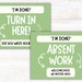 EDITABLE Classroom Turn in Basket Label, Absent Work Label, Turn in ...
