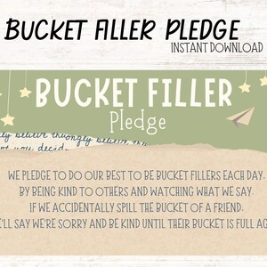 PRINTABLE Classroom Bucket Filler Poster, Classroom Decor, Class Bucket ...