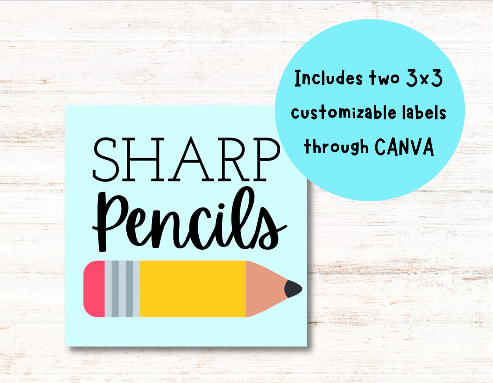 EDITABLE Classroom Pencil Management, Class Labels, Sharp and Dull ...