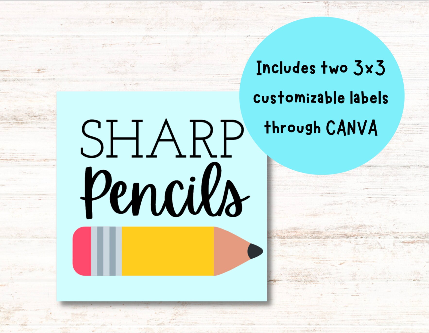 EDITABLE Classroom Pencil Management, Class Labels, Sharp and Dull ...