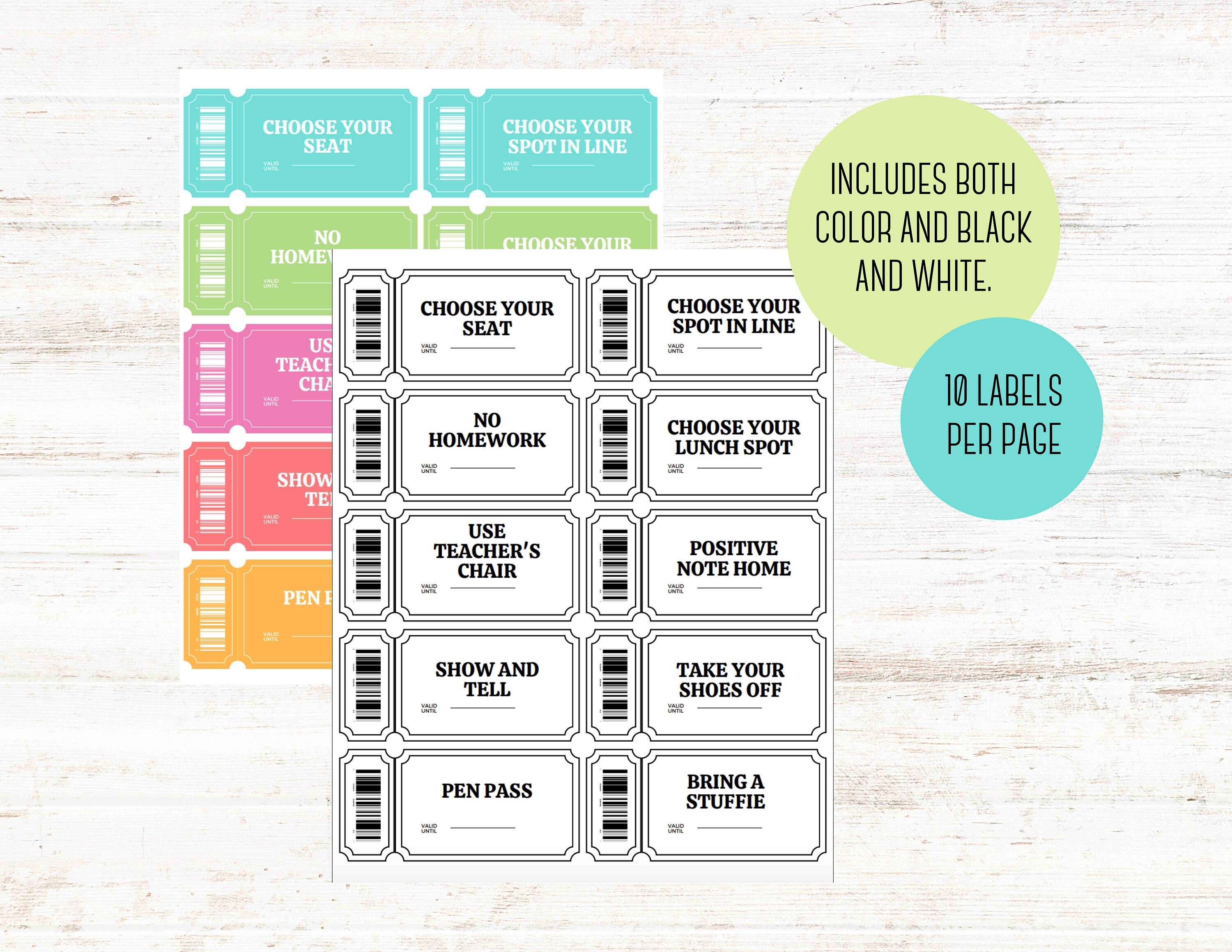 EDITABLE Classroom Reward Coupons, Class Management, Class Rewards ...