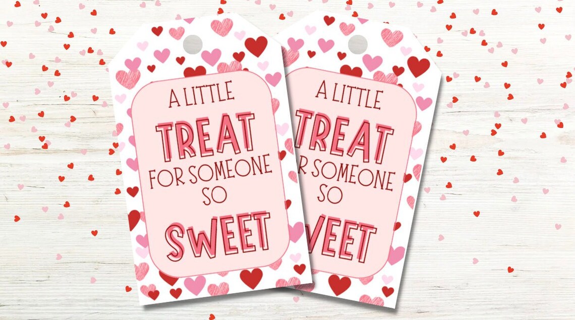 PRINTABLE Valentines Day Gift Tags, Valentines Student Gift Tags ...