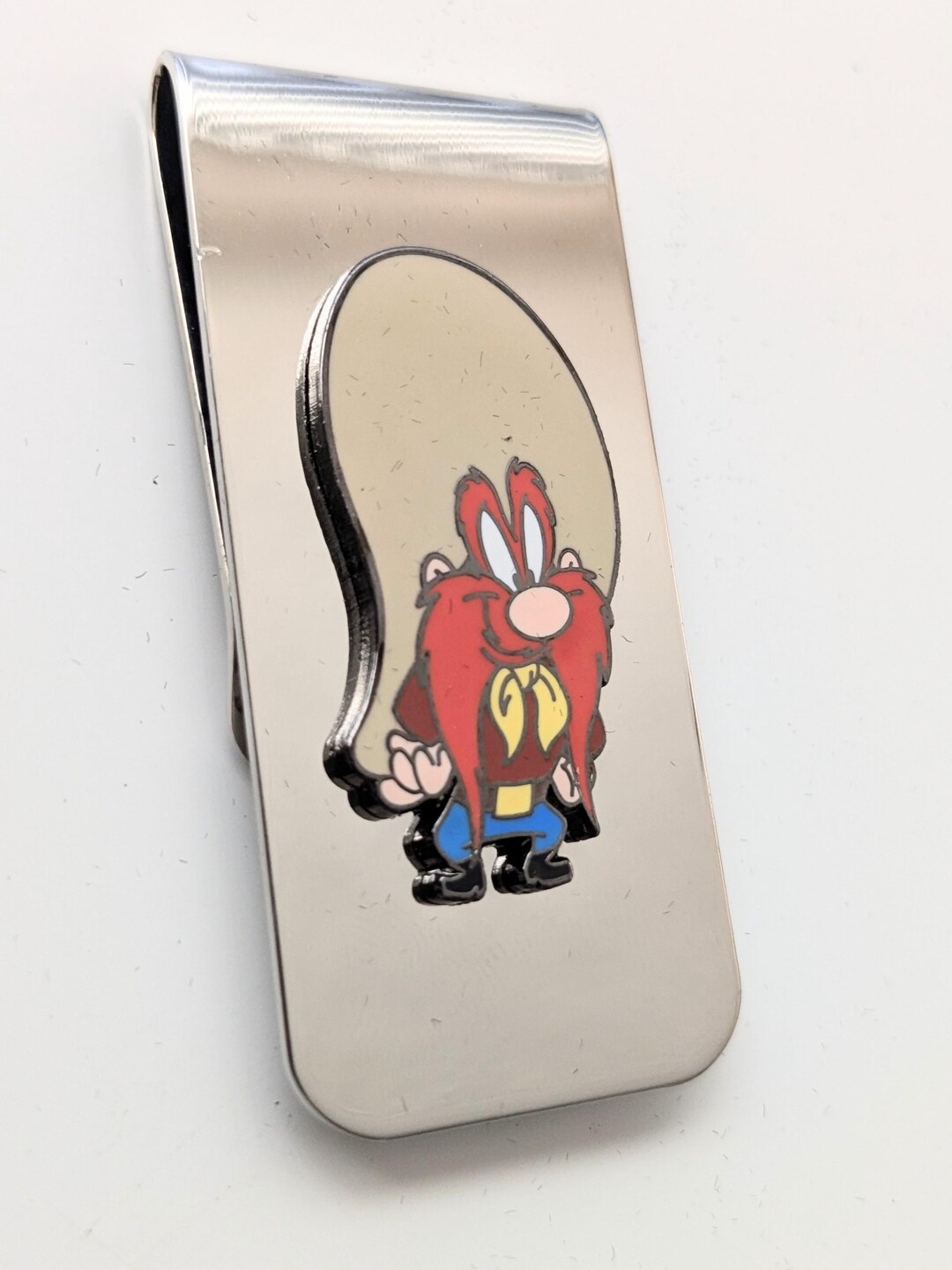 Yosemite Sam Money Clip, Looney Tunes, Enamel Stainless Steel, Vintage ...