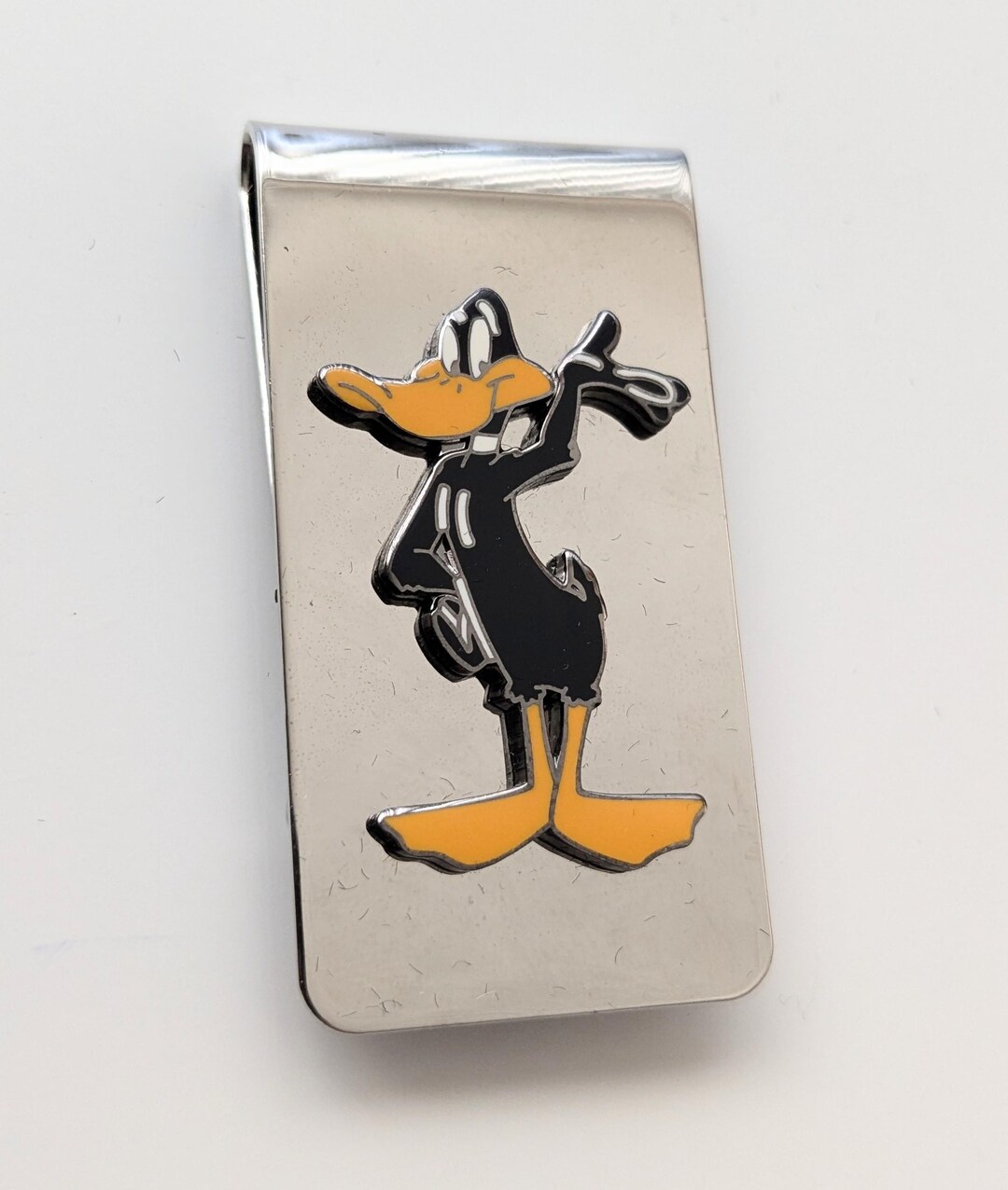Vintage Daffy Duck Money Clip Looney Tunes Enamel Stainless Steel Brand ...