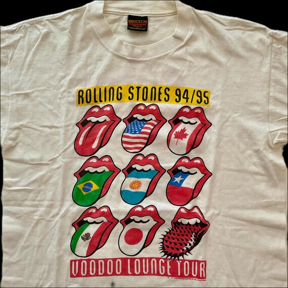 ROLLING STONES 1994 Tour T-Shirt Men's (L) White, Voo… - Gem ROLLING STONES 1994 Tour T-Shirt Men's (L) White, Voo… - Gem