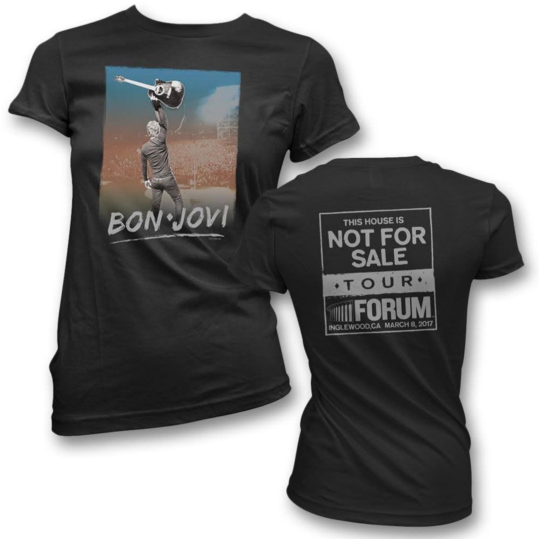 Jon Bon Jovi ボンジョヴィ Los Angeles the Forum CA 3/8/2017 Genuine Band ...