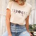 Moon Phases Shirt, Women's Aesthetic Sweatshirts, Boho Astrologist ...