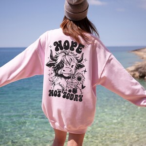 Nope Not Today Hoodie, Floral Western Cow T-shirt for Women, Farmhouse ...