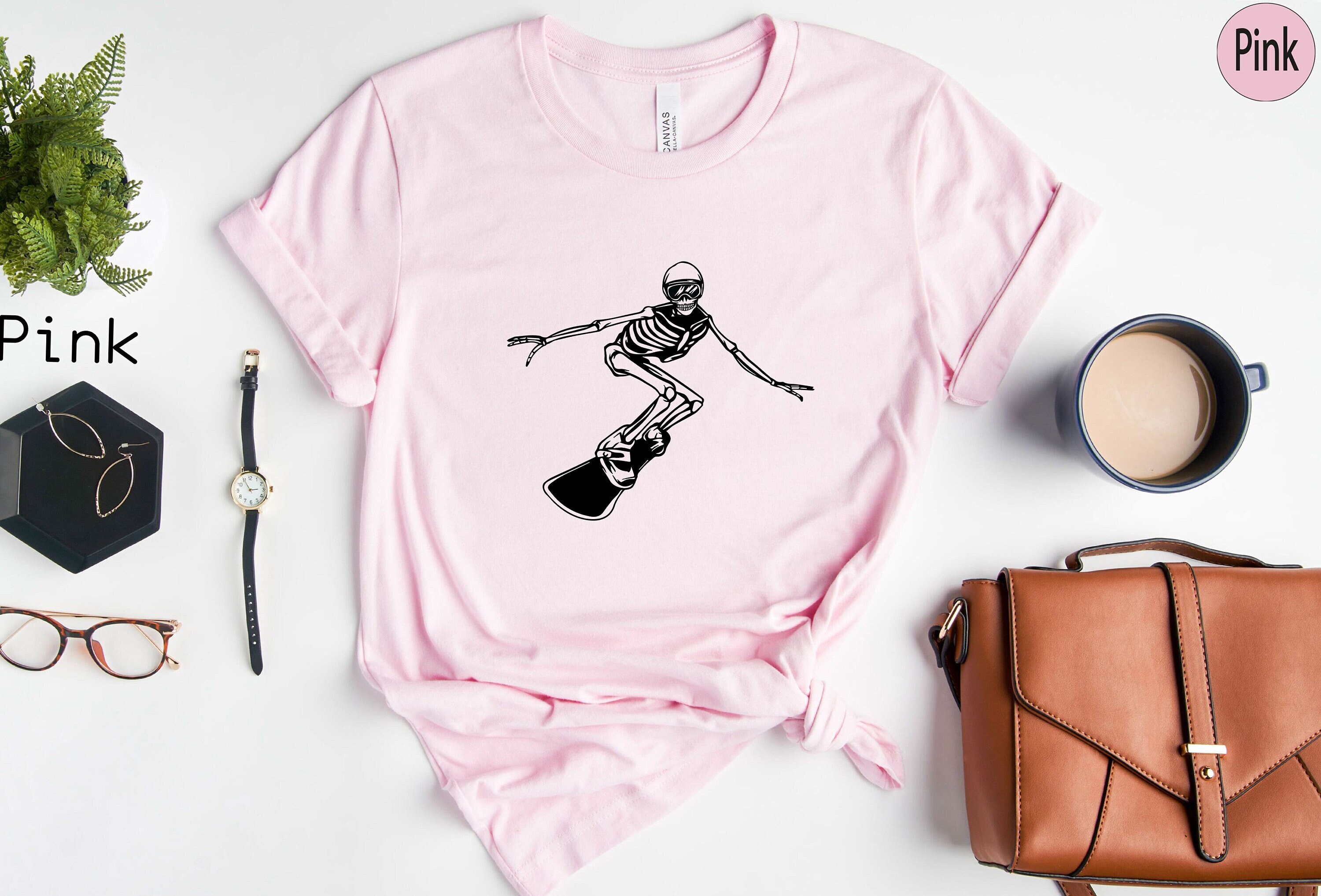 Snowboarding Skeleton Shirts, Women's Snowboard Shirts, Funny ...