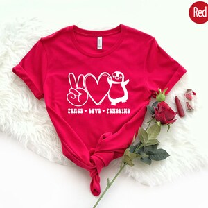Peace Love Penguins Shirt, Cute Penguin Sweatshirt, Peace Sign Hoodie ...