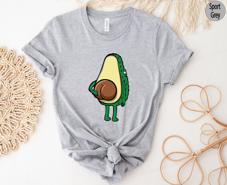 Funny Avocado Sweathirt, Avocado Butt Shirts, Vegetarian Shirt, Vegan ...
