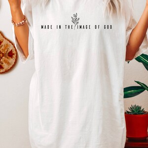 Trendy Christian Shirt, Women's Bible Verse Hoodie, Made in the Image ...