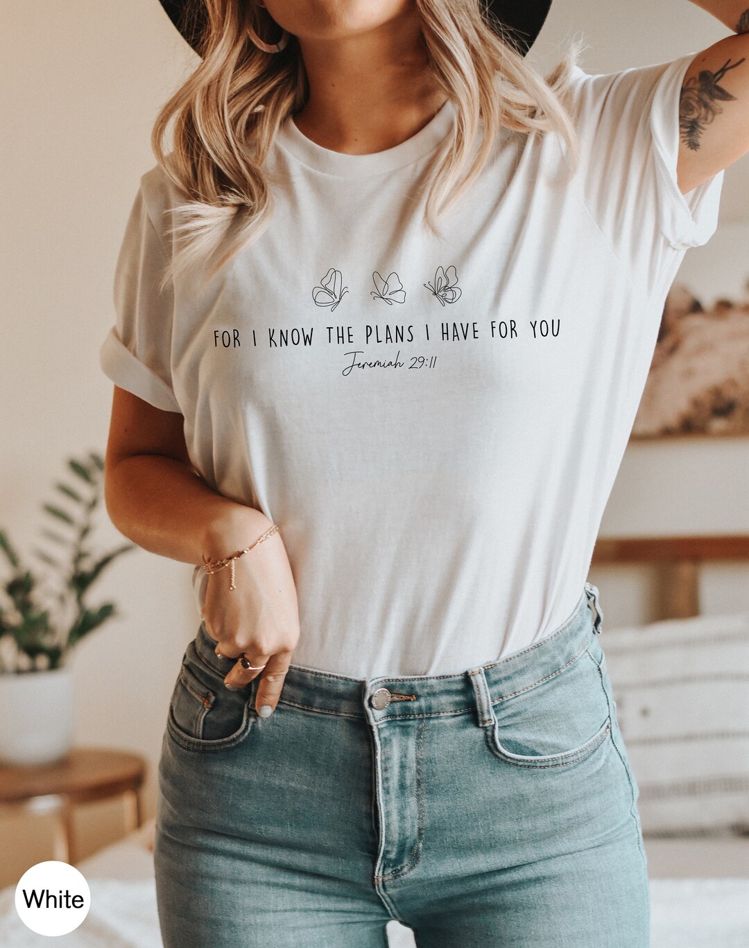 Trendy Christian Shirt, Bible Verse Shirt, for I Know the Plans Shirt ...