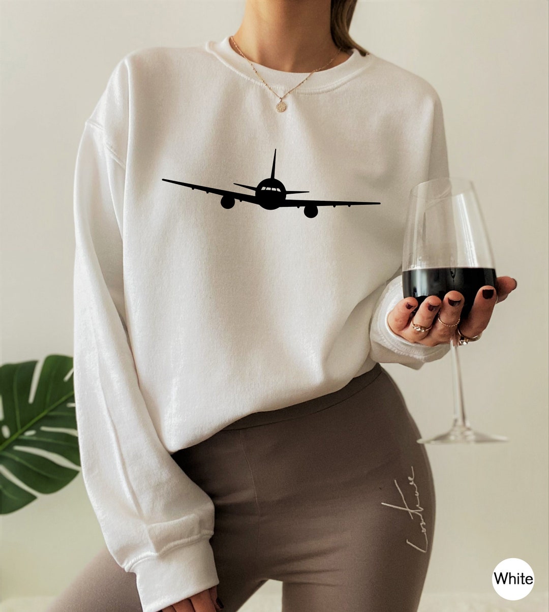 Aesthetic Airplane Sweatshirt, Travel Sweatshirt, Cute Adventurer Gift ...