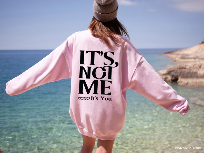 It's Not Me It's You Hoodie, Women's Funny Sweatshirt, Trendy Women ...